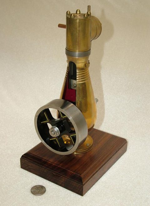 Brass Vase Vertical Steam Engine - The Miniature Engineering ...