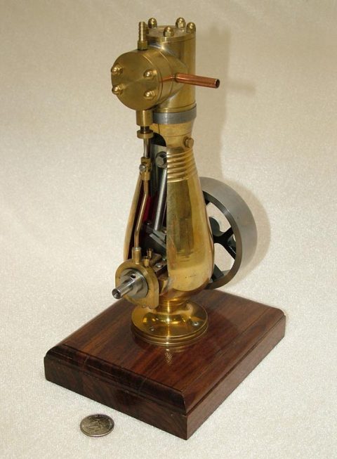 Brass Vase Vertical Steam Engine - The Miniature Engineering ...