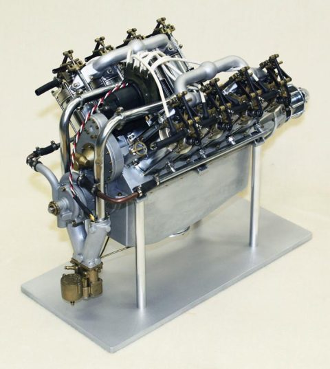 Curtiss OX-5 V8 Model Airplane Engine - The Miniature Engineering ...