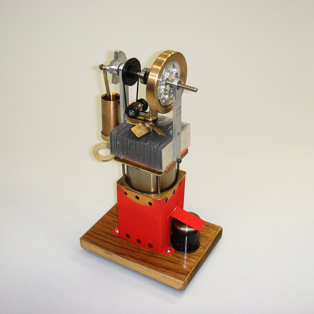 Vertical Stirling Engine With Fan - The Miniature Engineering ...