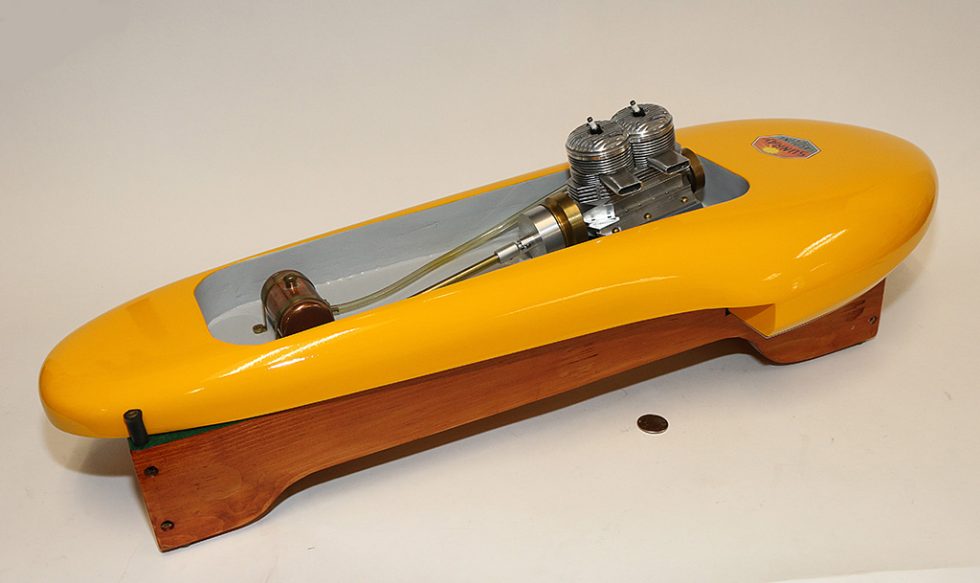 Shovelnose Hydro Tether Boat With 2-Cylinder Engine - The Miniature ...