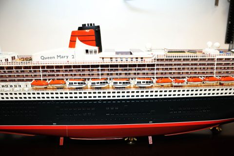 Queen Mary 2 Ship Model - The Miniature Engineering Craftsmanship Museum