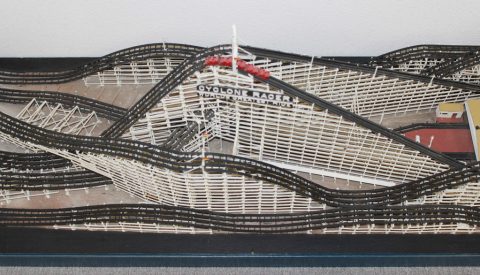 "Cyclone Racer" Wooden Roller Coaster Model - The Miniature Engineering ...