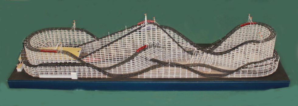 "Cyclone Racer" Wooden Roller Coaster Model - The Miniature Engineering ...
