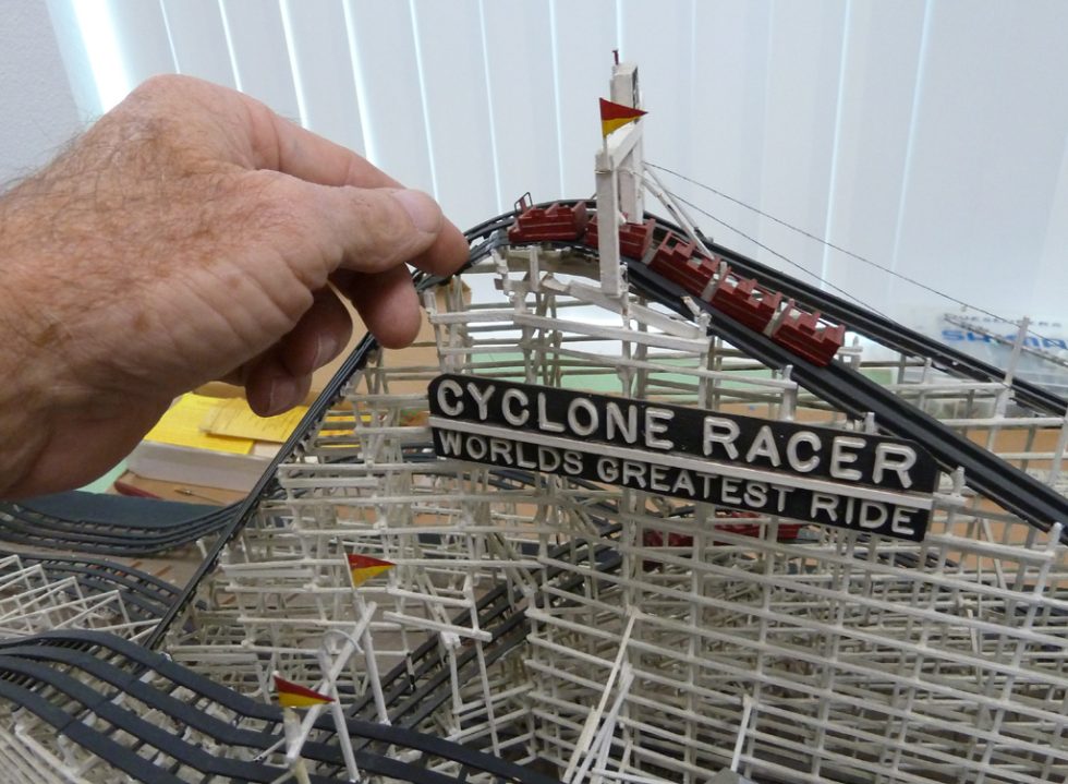 "Cyclone Racer" Wooden Roller Coaster Model - The Miniature Engineering ...